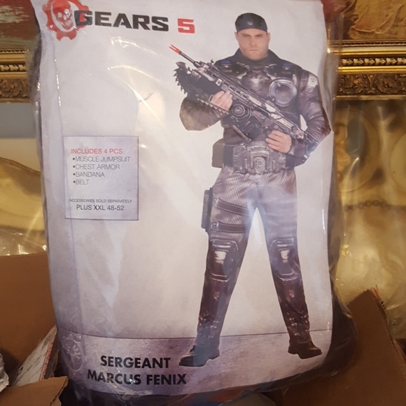 Gears of war | Other | Marcus Fenix Muscle Xxl 4852 Costume Mens | Poshmark